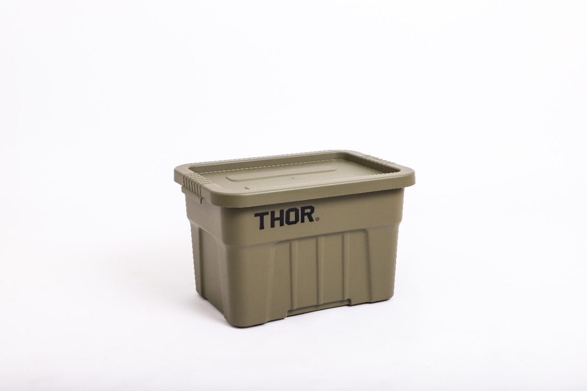 THOR-TOTE BOX WITH LID 22L Olive drab - Wakai Official Website